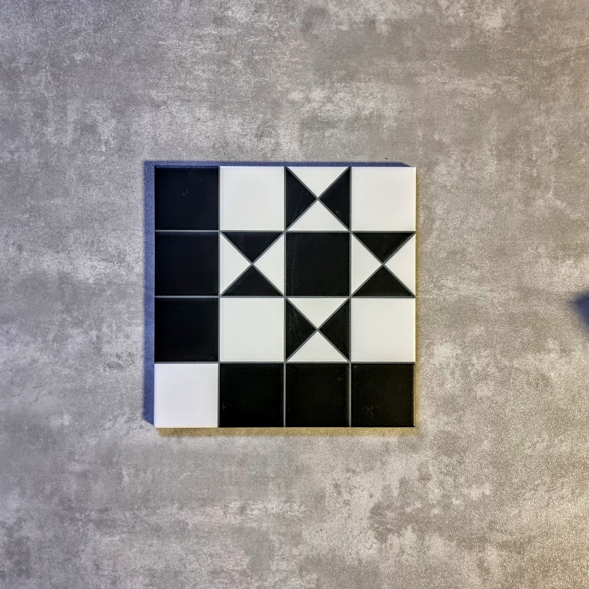 Sloane Square Tile | Black & White Tiles | Victorian Tiles | 25cm x 25 ...
