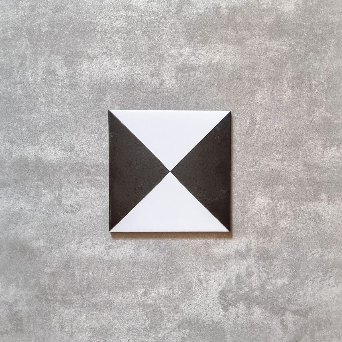 Magic Quarters Black 20cm x 20cm FULL TILE SAMPLE — Artisan Tile Company