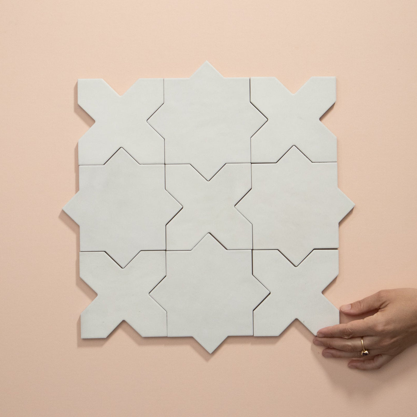 Dohar Bone Star and Cross Moroccan Porcelain Wall & Floor Tiles ...