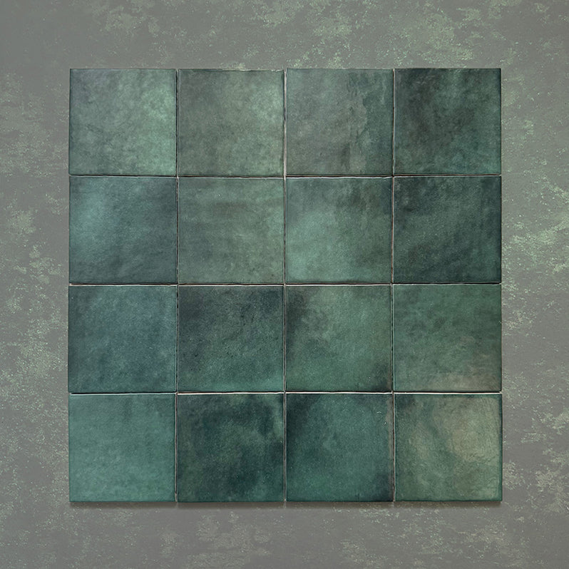 Zellij Gloss Green Square | Moroccan Style | 13.2cm x 13.2cm — Artisan ...