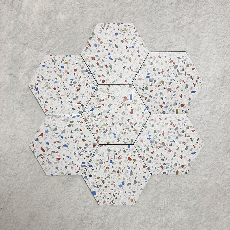 Confetti Tutti Frutti Hexagon | Terrazzo Style | 22cm x 25cm — Artisan ...