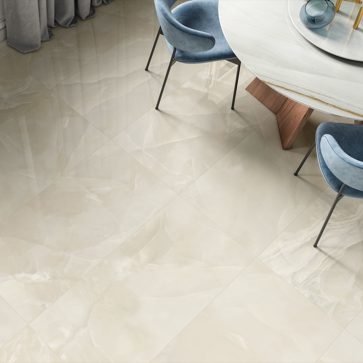 CUT TILE SAMPLE Tibet Onyx Natural Matt Stone Tile | 60cm x 120cm ...