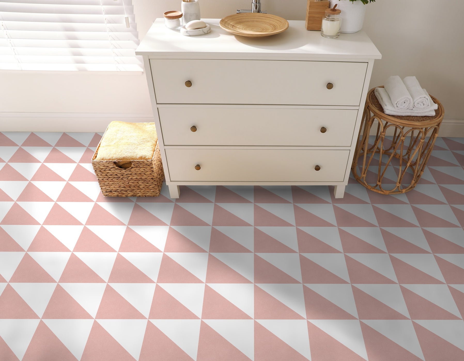 Magic Triangle Tiles | Pink Tiles | Wall & Floor Tiles | 20cm x 20cm ...
