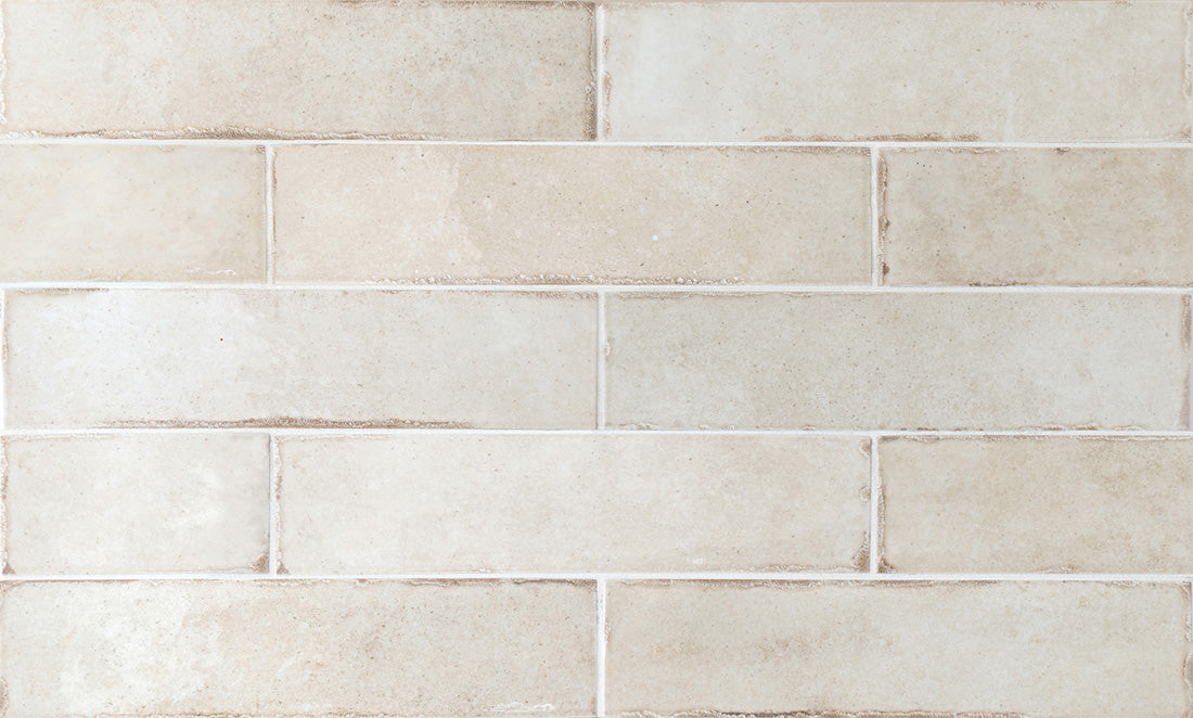 FULL TILE SAMPLE Madison Oatmeal Brick Wall Tiles | 6cm x 24.6cm ...