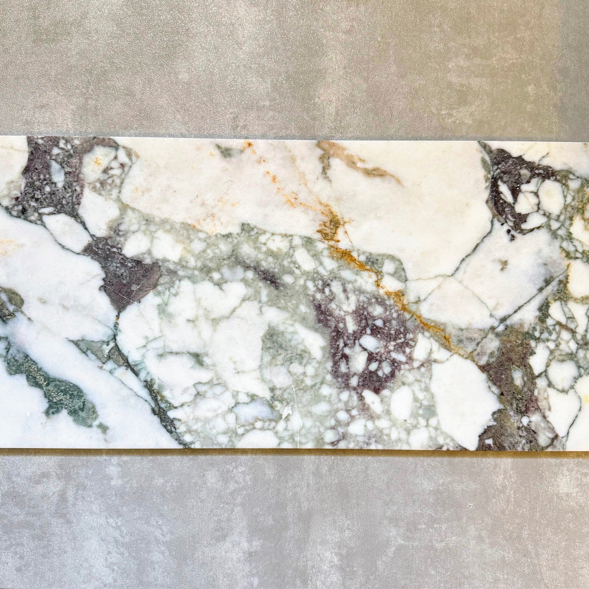 CUT TILE SAMPLE Fitzrovia Honed Picasso Marble | Wall & Floor | 30.5cm ...