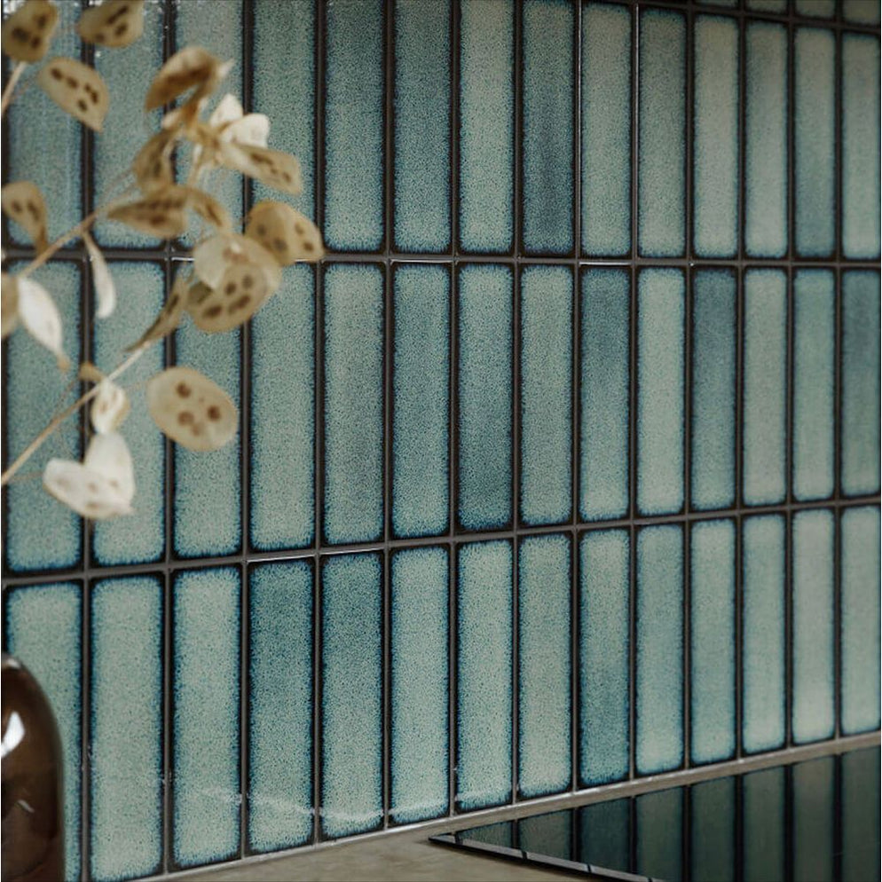 Chemistry Green Wall Tiles 6.5cm x 30cm — Artisan Tile Company