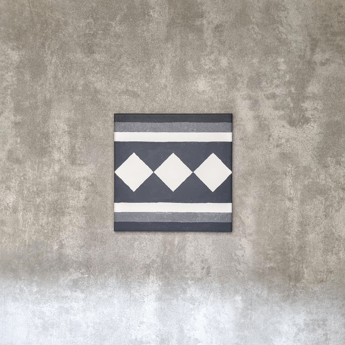 Maison Grey Victorian Side/Border Tile 20 x 20cm — Artisan Tile Company