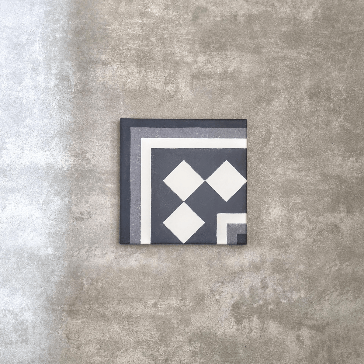Maison Grey Victorian Corner Tile 20 x 20cm — Artisan Tile Company