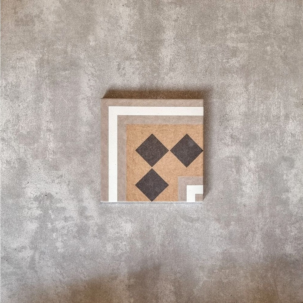 Maison Brun Victorian Corner 20cm x 20cm — Artisan Tile Company