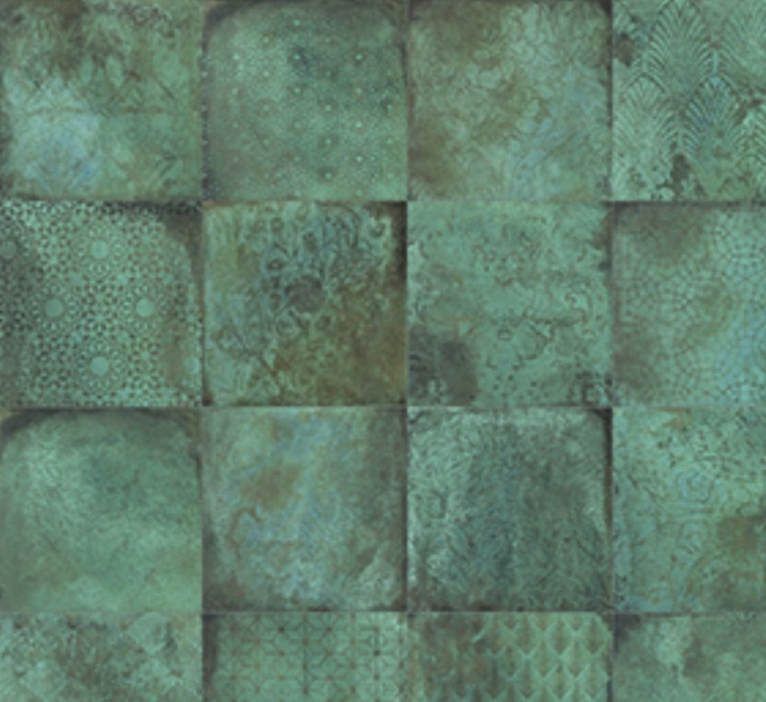 Elements Oxide Patterns Copper Metallic Wall & Floor Tile 30cm x 30cm ...
