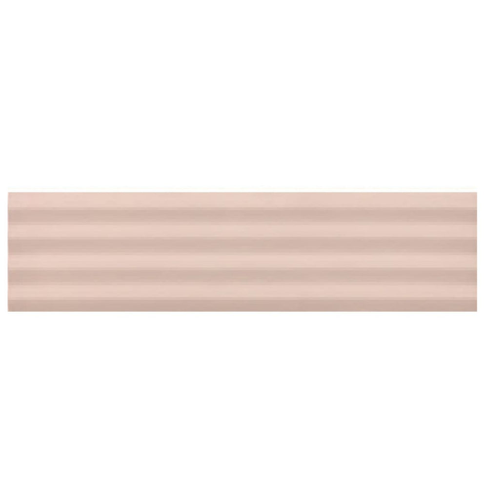 Rippled Brick 3D DECOR Tile | Stony Pink | Matt | 5cm x 20cm — Artisan ...
