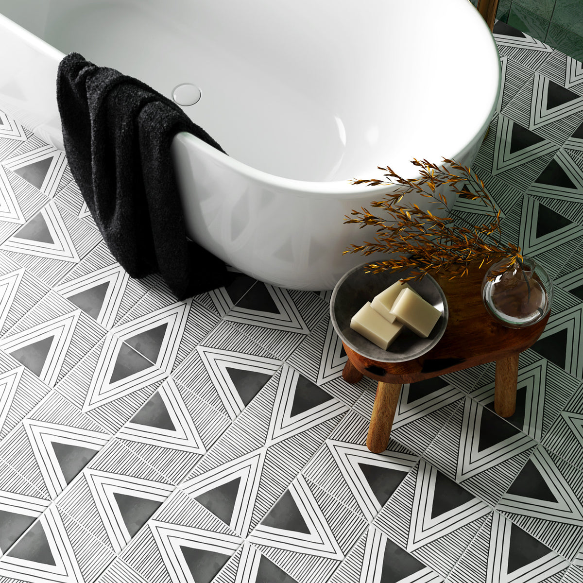Alhambra Pyramid | Wall & Floor Tiles | Moroccan Style | 20cm x 20cm ...