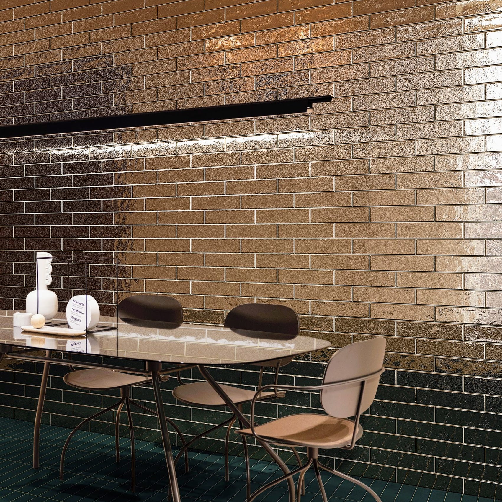 Lustre Antique Gold Tile | Gold Vintage | Crackle Wall Tiles | 5cm x 2 ...