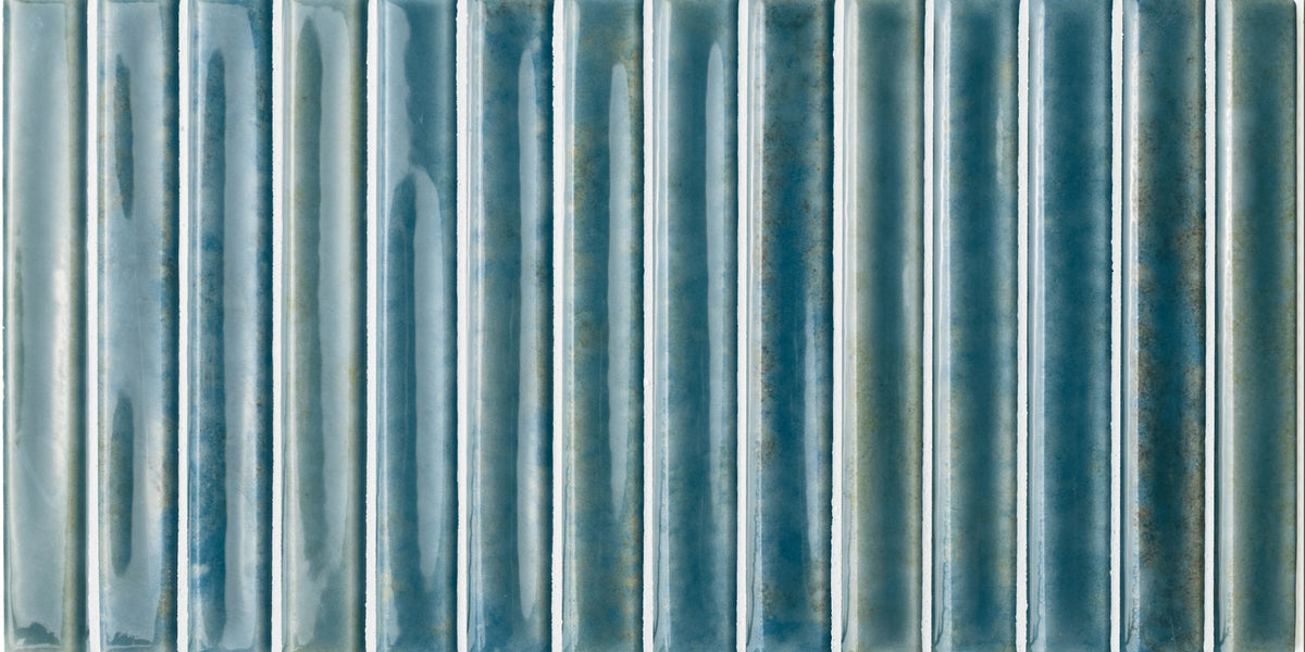 Elazar DECOR Tile | Prussian | wall Tile | 5cm x 25cm | CUT TILE SAMPL ...