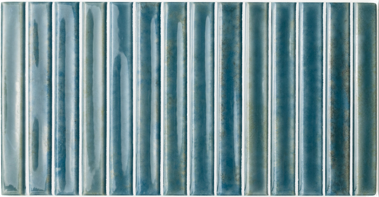 Elazar DECOR Tile | Prussian | wall Tile | 5cm x 25cm | CUT TILE SAMPL ...