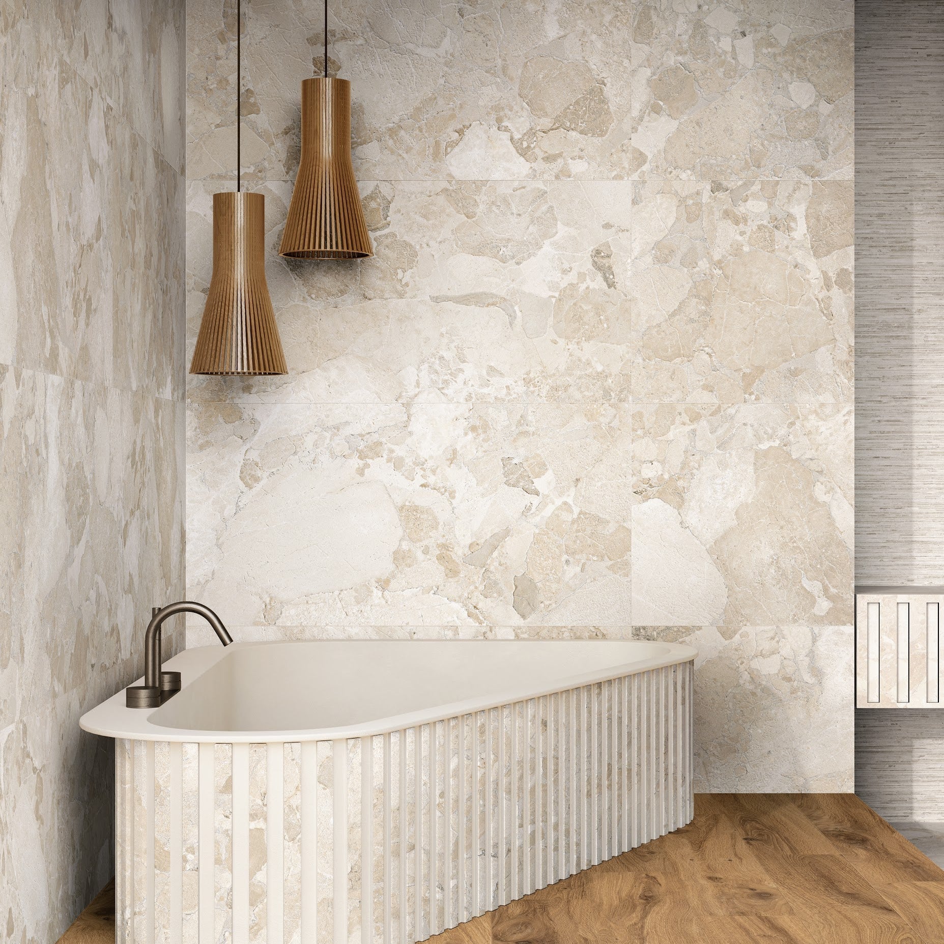 Jeddah Avorio Sassi Stone | Wall & Floor Tiles | 30cm x 60cm — Artisan ...