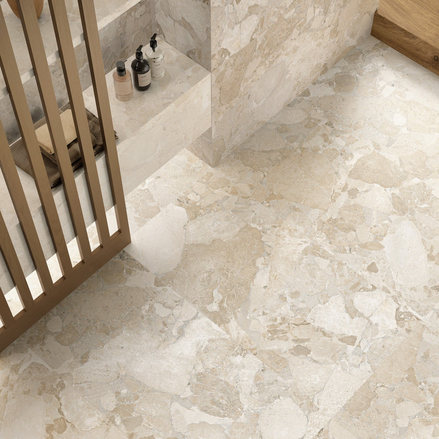 Jeddah Avorio Sassi Terrazzo Stone | Wall & Floor Tiles | 60cm x 120cm ...