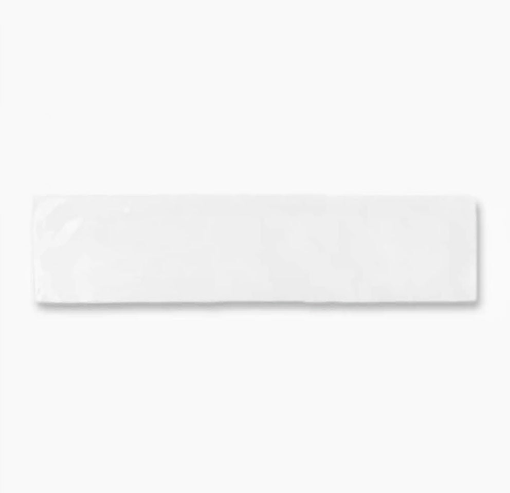 Countryside Tile | Gloss White | Handmade Effect | Rustic Tile | 7.5cm ...