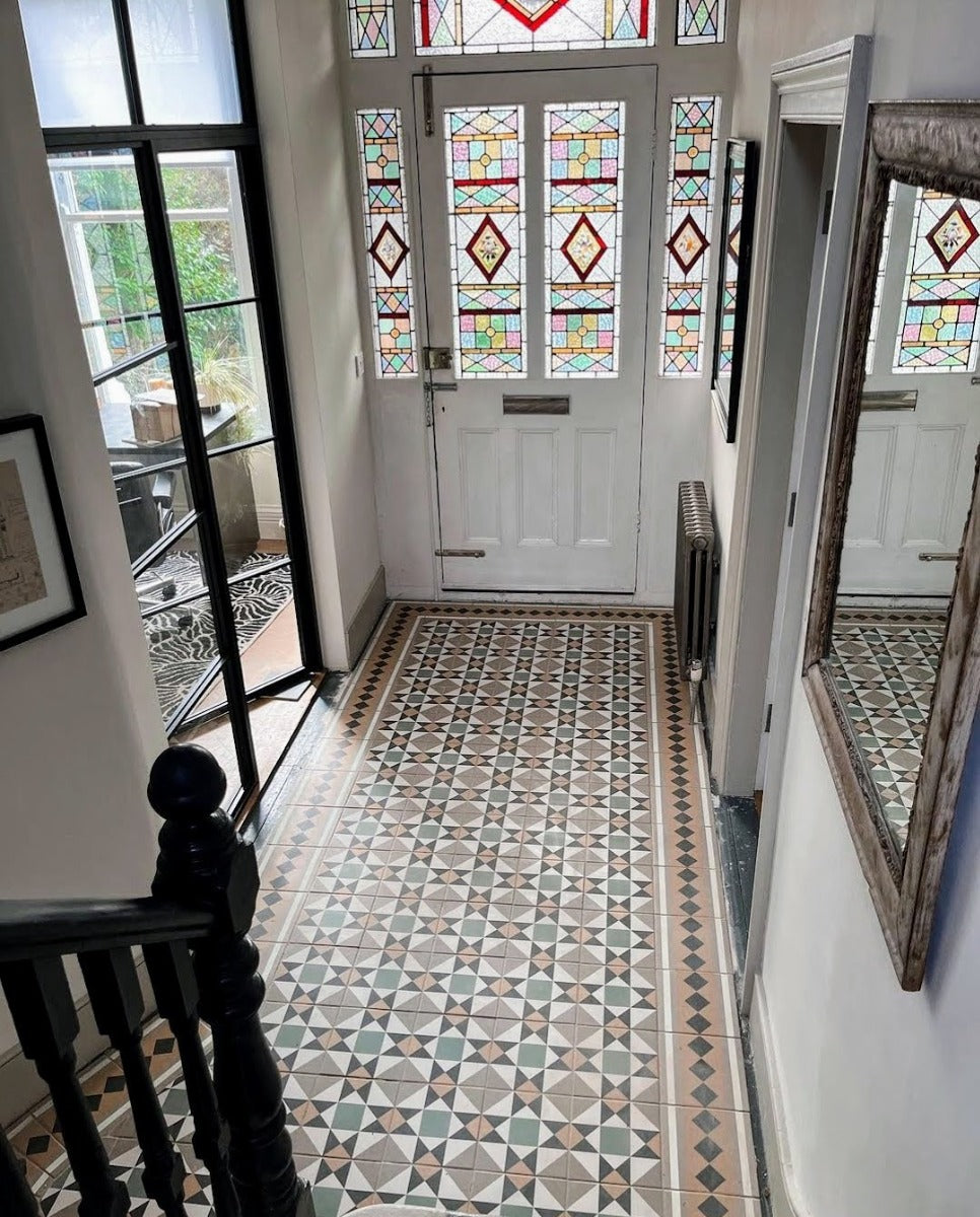 Maison Brun Tiles | Victorian Pattern Tile | Wall & Floor - 20cm x 20c ...