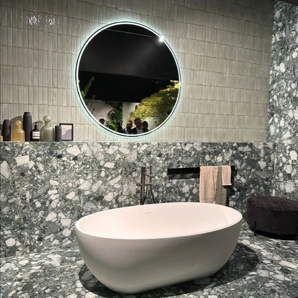 Venetian Emerald Matt| Terrazzo Tile | Green Tiles | 60cm x 120cm ...