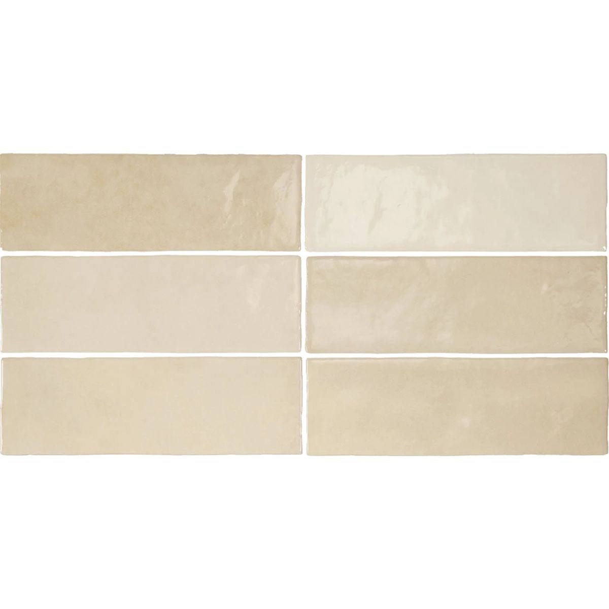 Zellij Brick Bone Moroccan Handmade Style 6.5cm x 20cm FULL TILE SAMPL ...