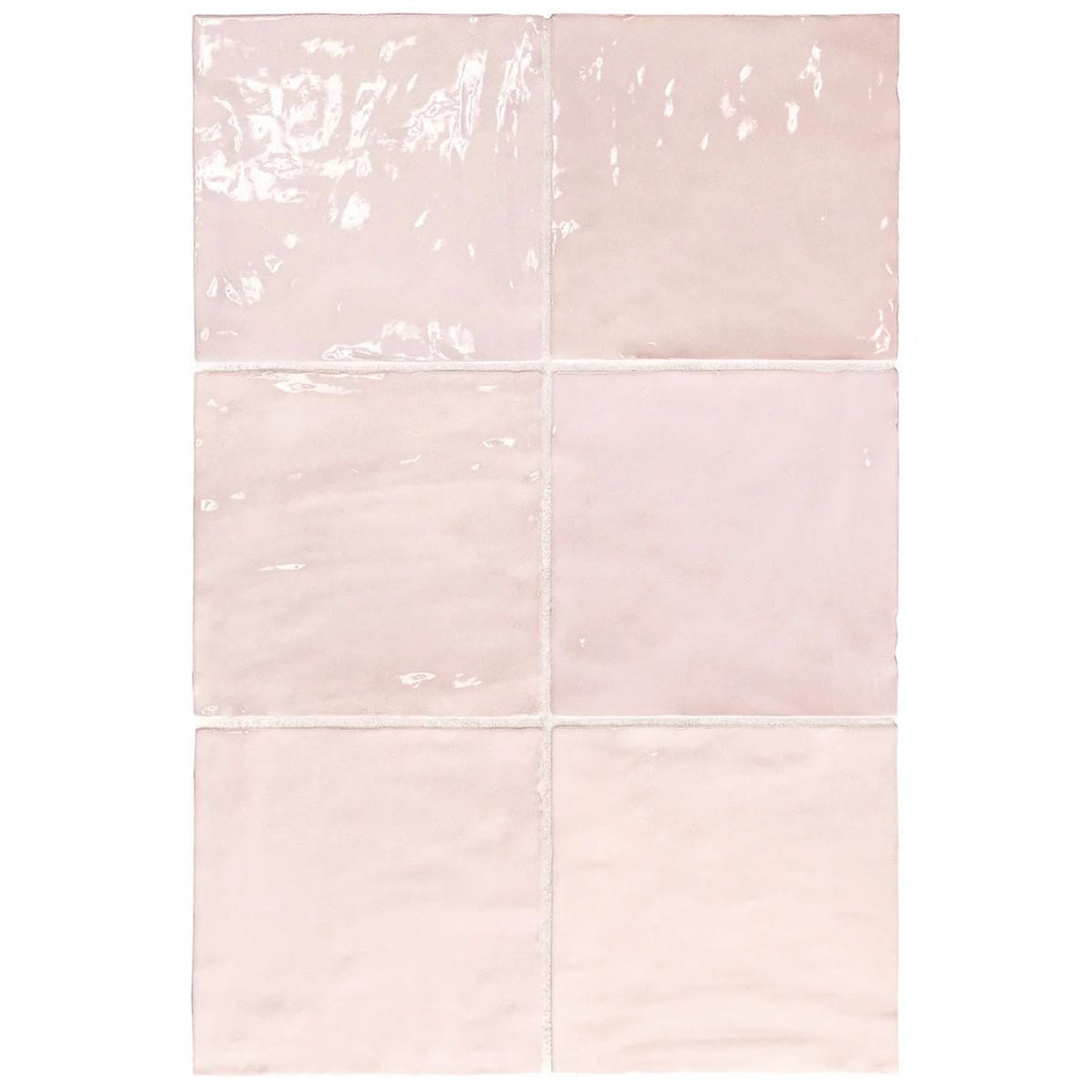 Zellij Pink Mist Square | Moroccan Style | 13.2cm x 13.2cm — Artisan ...