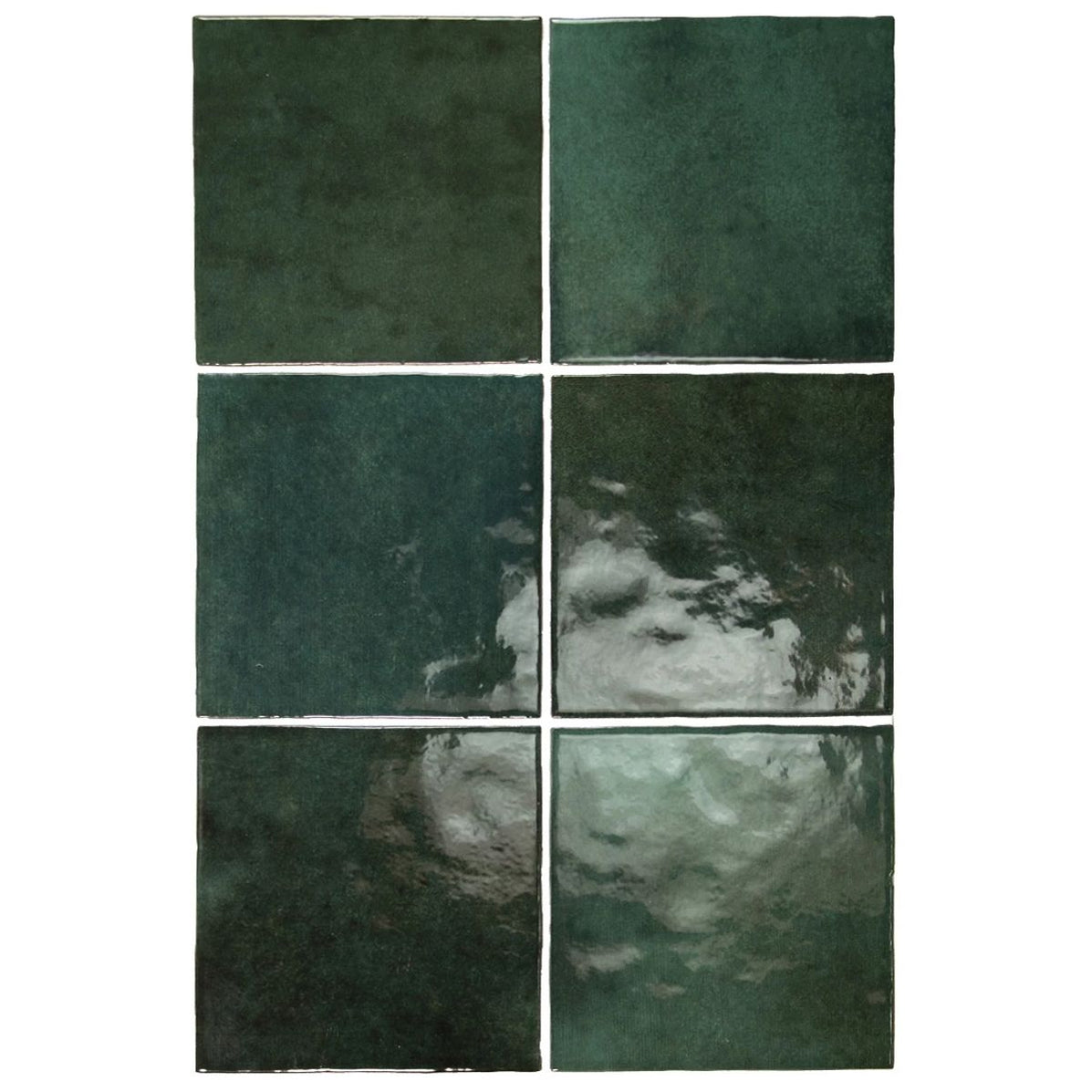 Zellij Gloss Green Square | Moroccan Style | 13.2cm x 13.2cm — Artisan ...